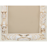 Mirror with glass eyes ivory, 84х58 cm